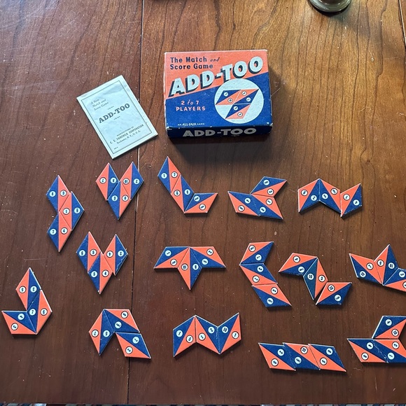 All Fair | Games | Vintage Add Too Game Matching And Adding Game 94 An ...